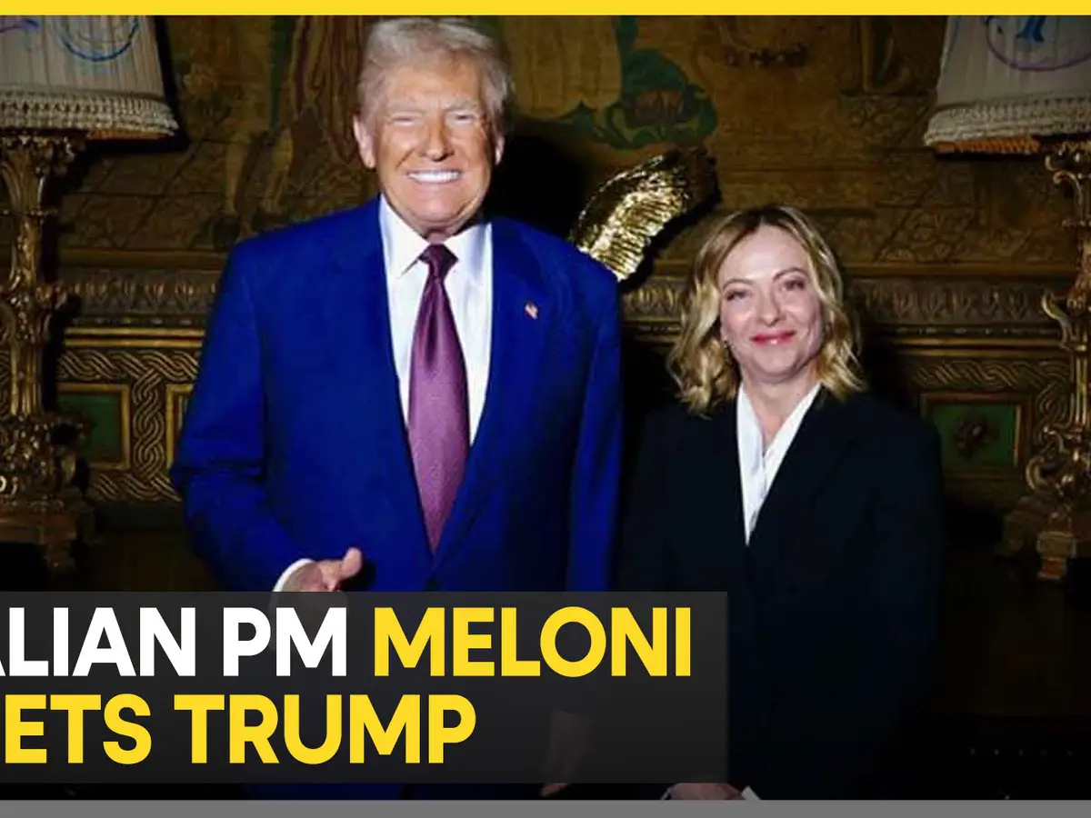 Donald Trump meets Italian PM Giorgia Meloni before us president Joe ...