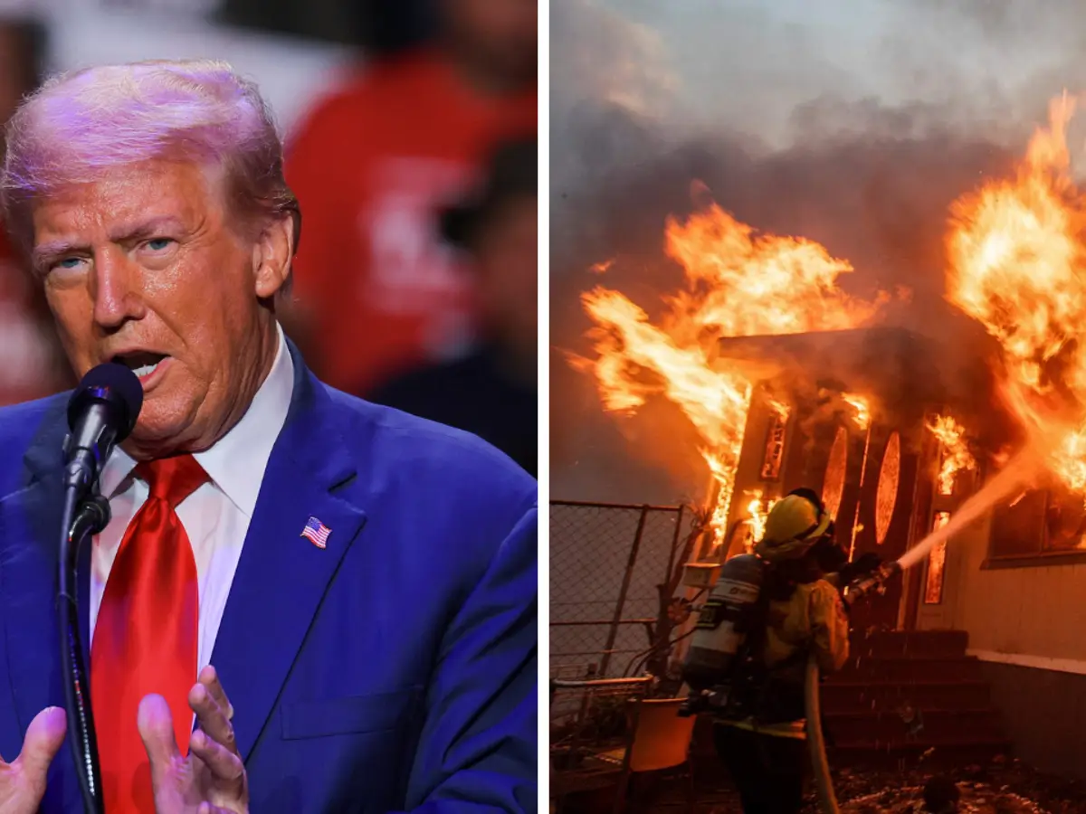 'Fires are still raging': Trump calls California politicians ...