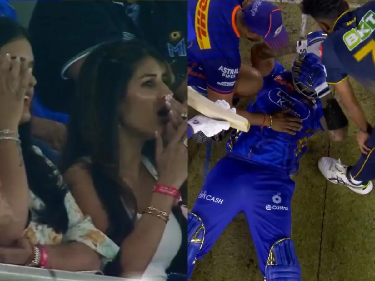 IPL 2025 | Terrifying moment: Suryakumar Yadav struck on helmet, falls ...