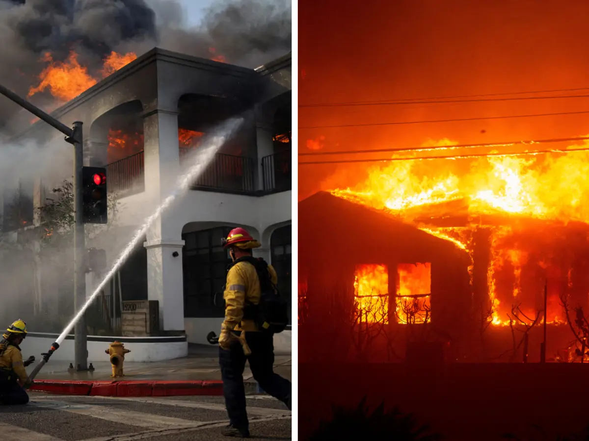LA wildfires update: International crews arrive to battle blaze; death ...