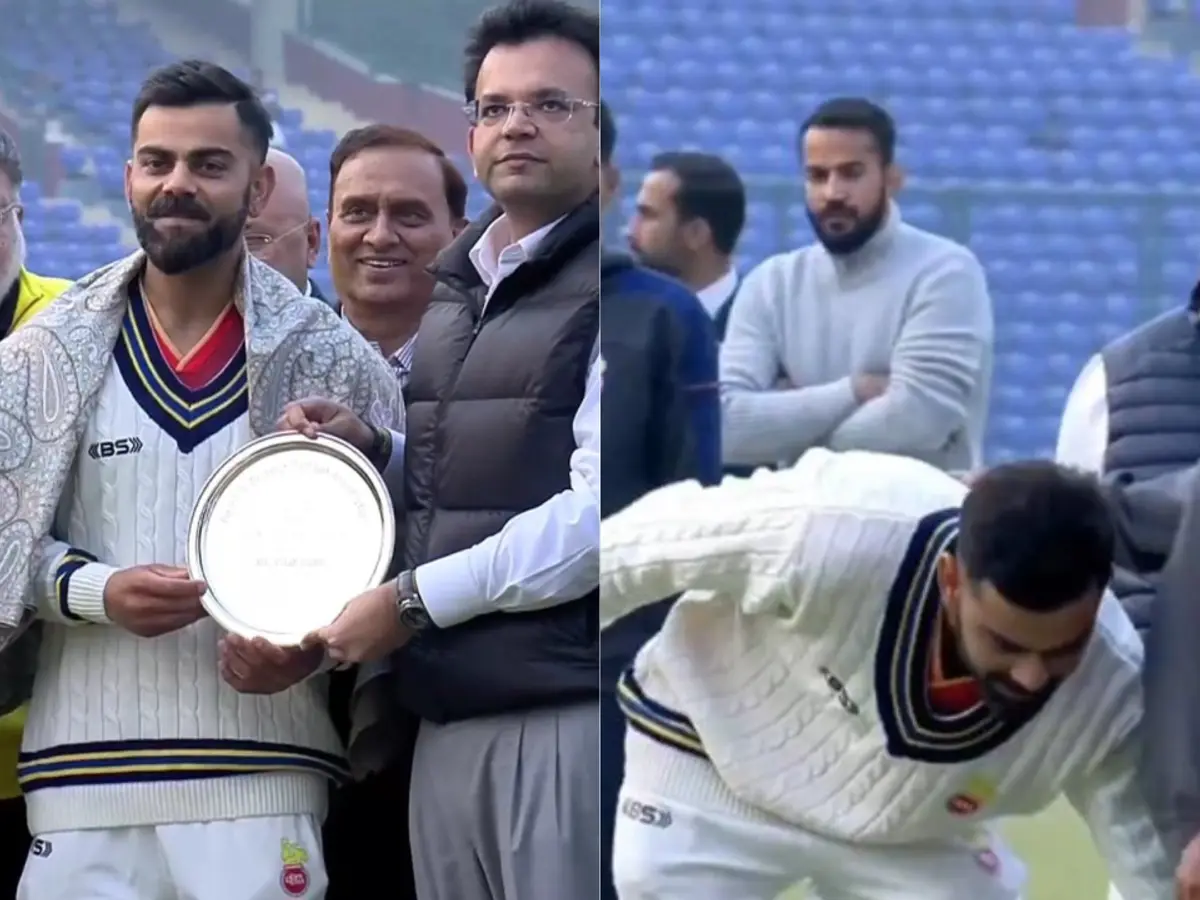 Watch: Virat comes up with heart-warming gesture, touches feet of ...