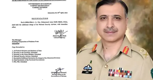 Who is Lt Gen Muhammad Asim Malik? Pakistan’s new NSA and serving ISI chief