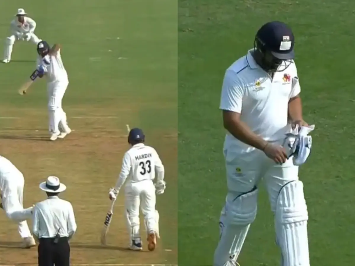 Rohit Sharma's Ranji Trophy return for Mumbai ends with lame dismissal - WATCH