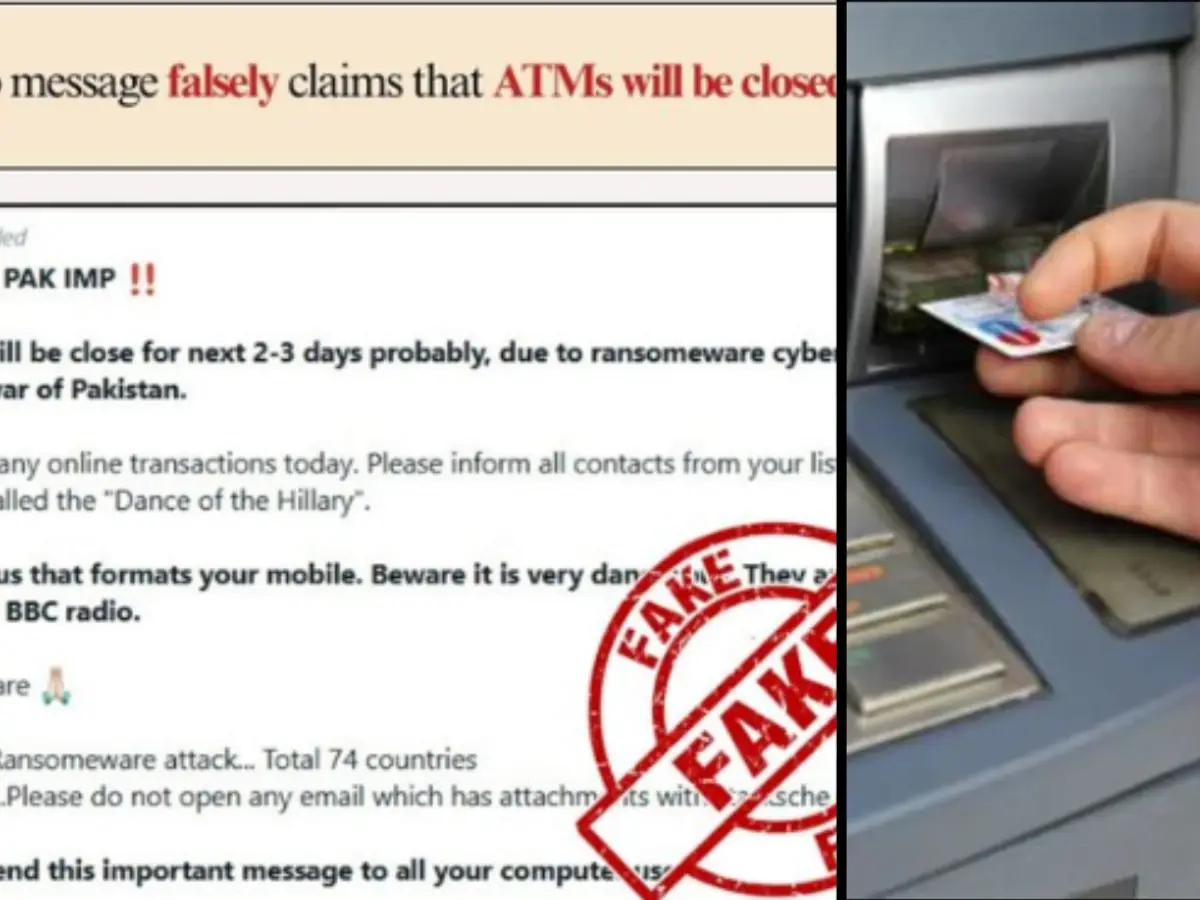 ATM closed for 2-3 days in India? PIB Fact Check reveals truth behind viral WhatsApp message ...