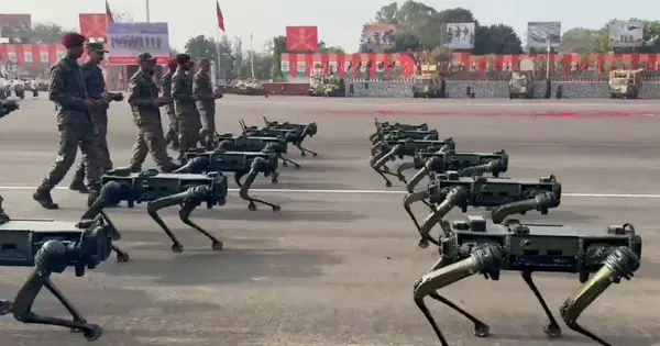 Watch: Robotic dogs steal the show in 77th Army Day parade in Pune