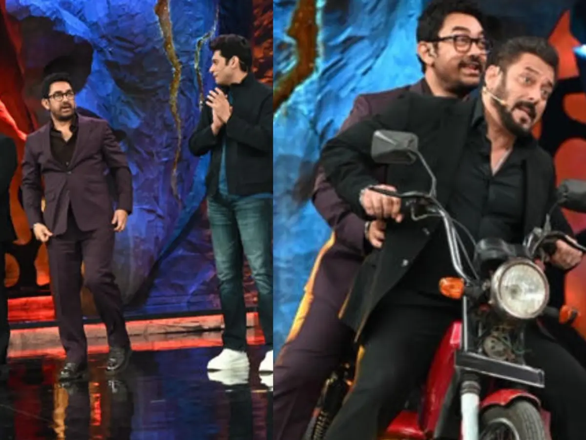 Nostalgic! Salman Khan and Aamir Khan recreate Do Mastane iconic scene ...