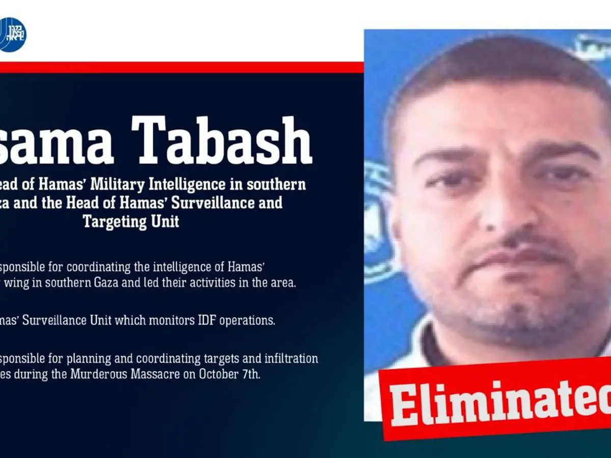 Israel claims to have 'eliminated' Hamas surveillance chief Osama Tabash