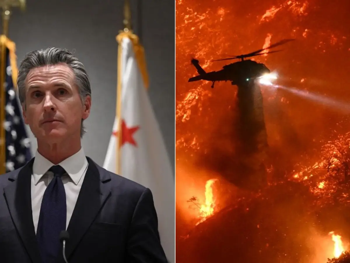 California Governor Newsom deflects blame as wildfires claim 16 lives