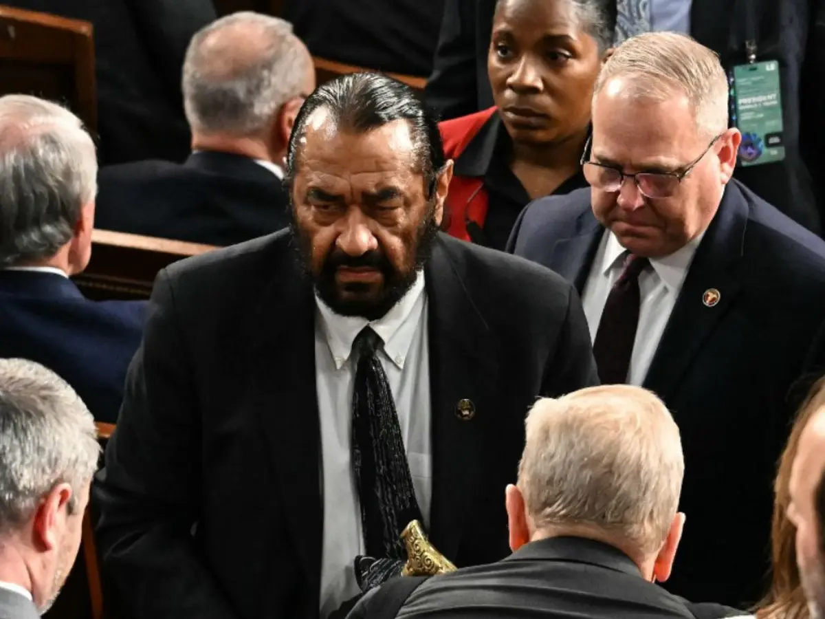 Trump's congressional address disrupted by protests; Democrat ...