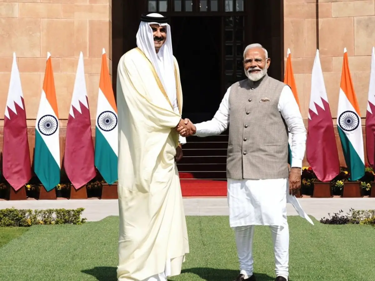 PM Modi hosts Qatar’s Amir Sheikh Tamim Bin Hamad Al Thani at Hyderabad ...