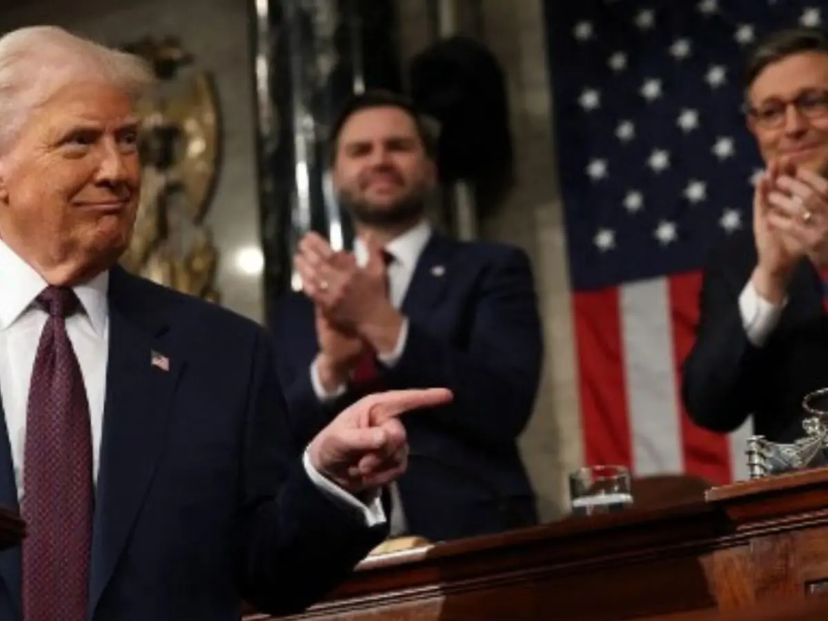 Trump speech: JD Vance laments US president's lengthy Congress speech in hot mic moment | WATCH