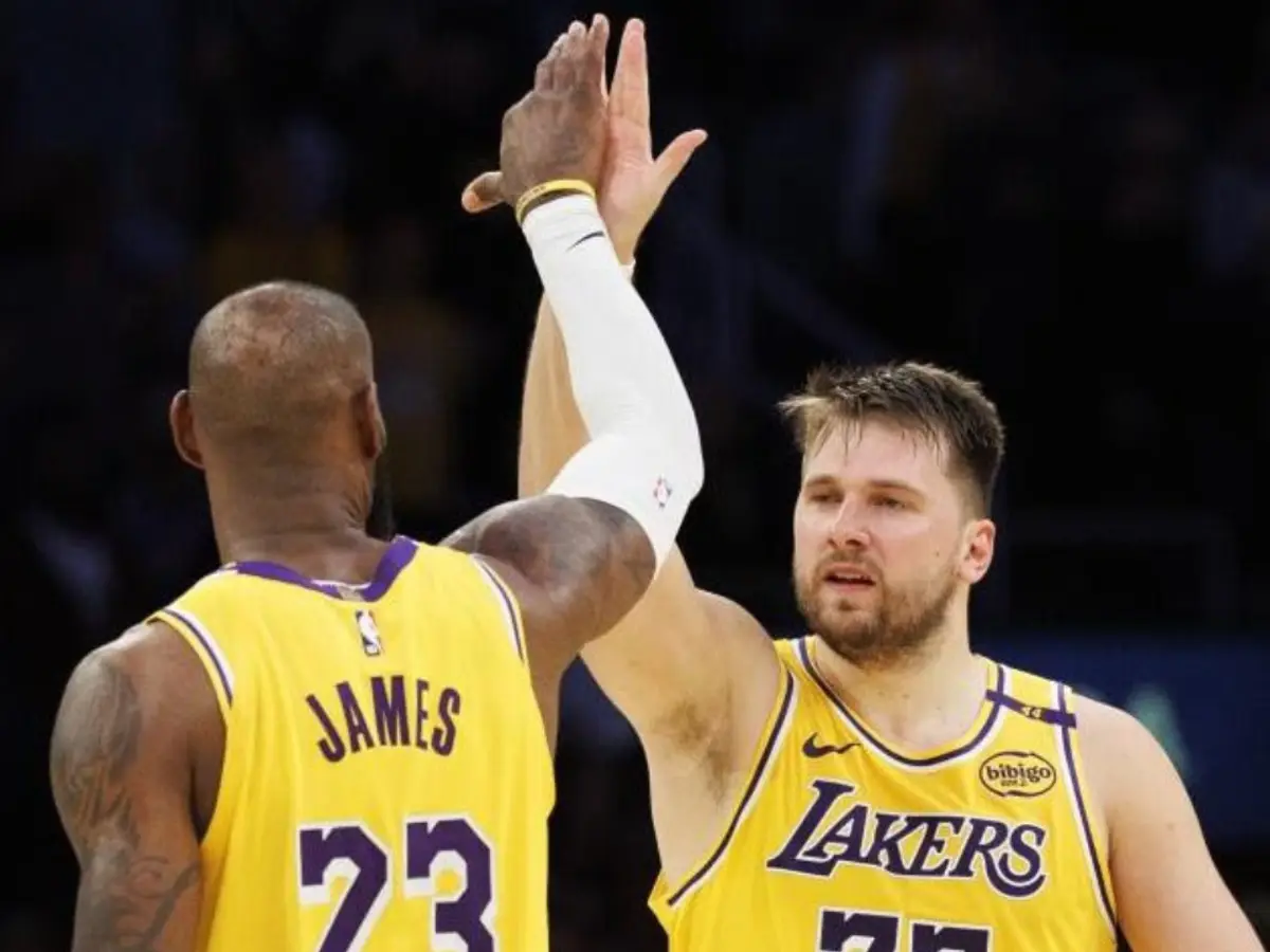 Luka Doncic, LeBron James lead LA Lakers fightback as New York Knicks ...