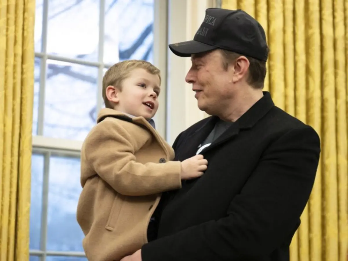 Watch | Elon Musk's son captures the hearts of netizens as he ...