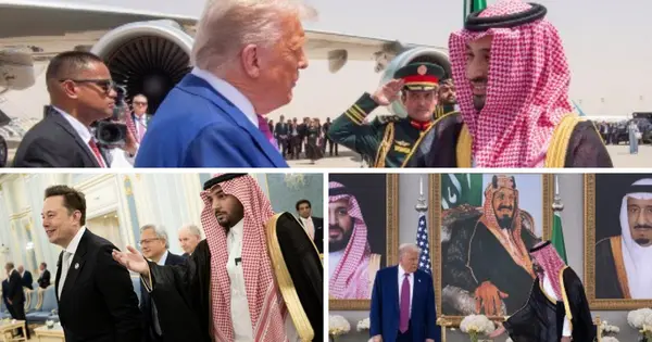 Donald Trump in Saudi Arabia, meets Crown Prince MBS; Elon Musk joins ...