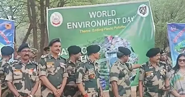 Rajasthan BSF jawans planted 50 thousand saplings on the India Pakistan ...
