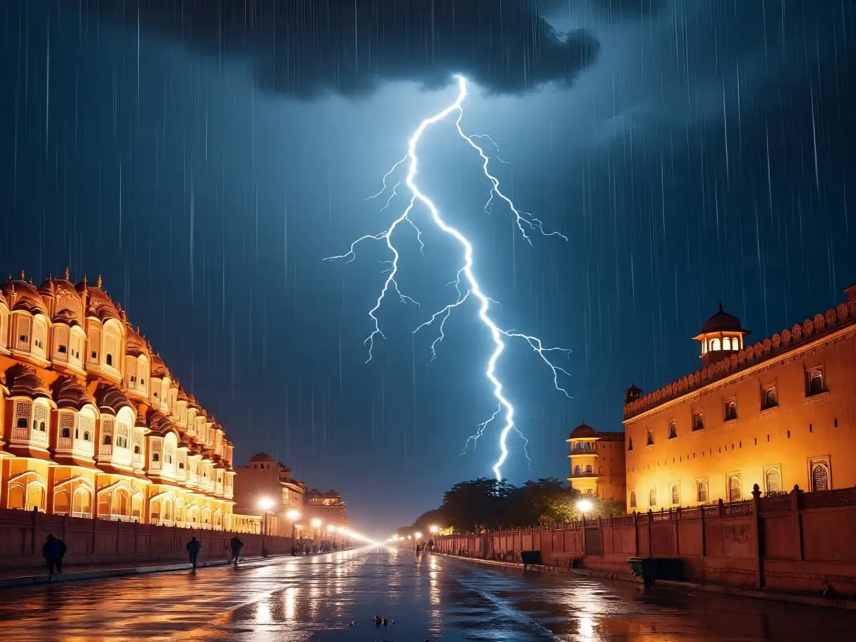 Jaipur Weather | जयपुर में बिजली गिरने के साथ बरसेंगे बादल! जारी हुआ अलर्ट