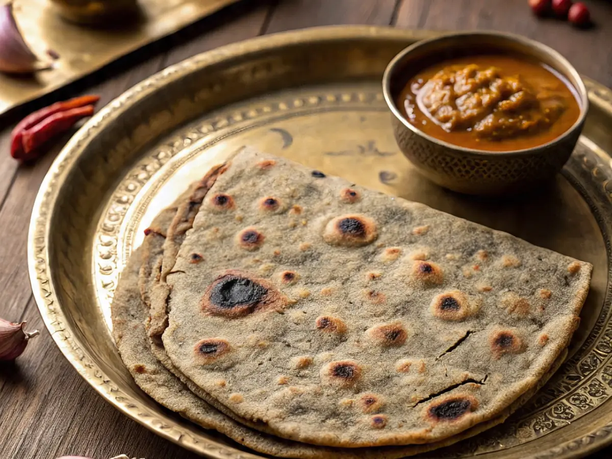 Rajasthani Bajra Roti । बाजरे की रोटी और लहसुन की चटनी का अनोखा ...