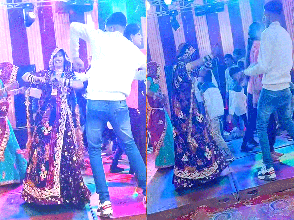 DJ पर राजस्थानी देवर-भाभी के डांस ने मचाया धमाल, देखते रह गए रिश्तेदार