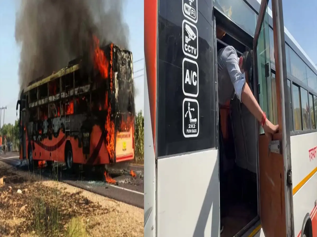 Sleeper Bus Fire Accident | जैसलमेर बस हादसे के बाद 3 स्लीपर बसें सीज़ ...