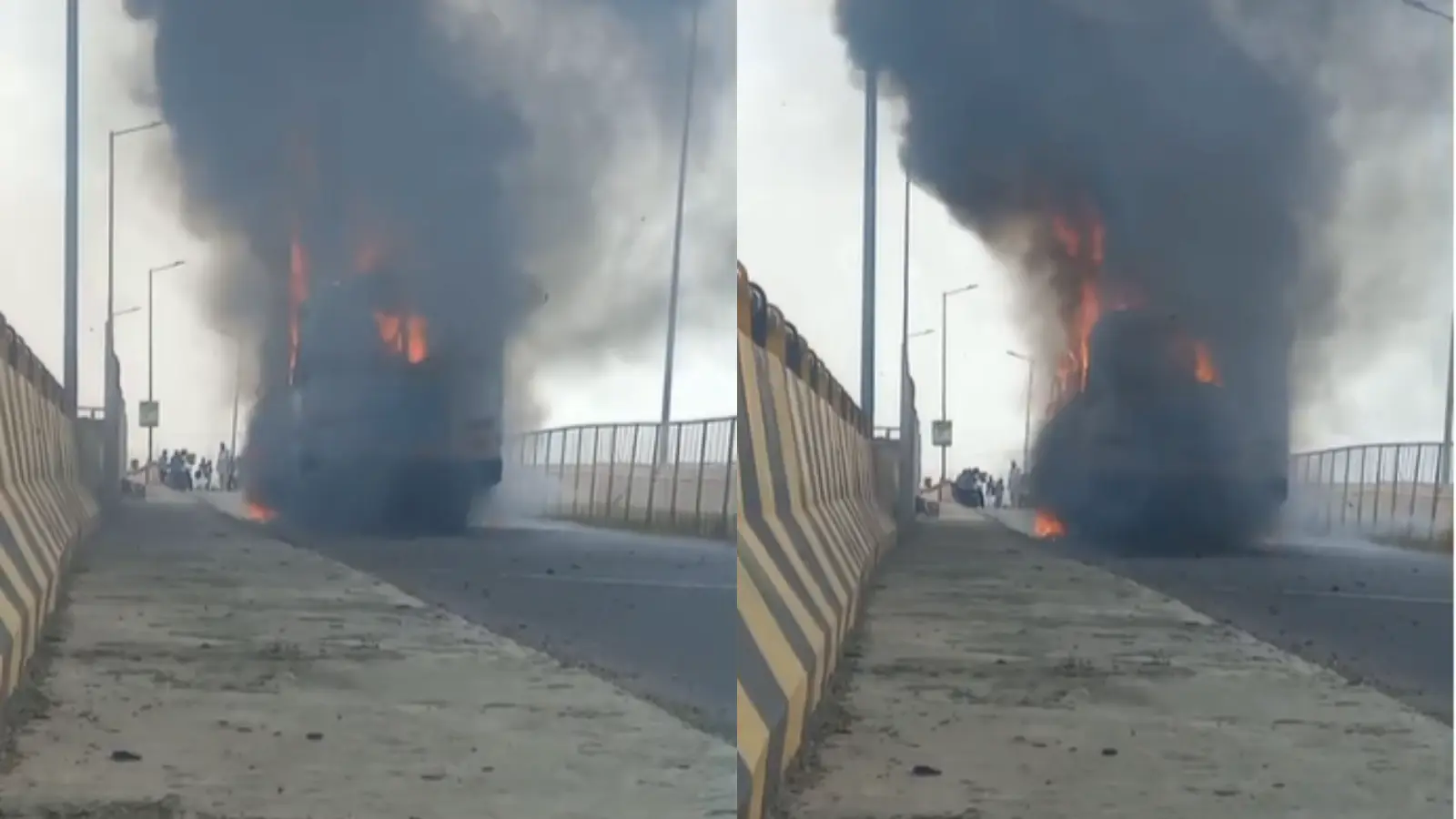 Rajasthan Roadways Bus Fire | राजस्थान रोडवेज बस में लगी भीषण आग ...